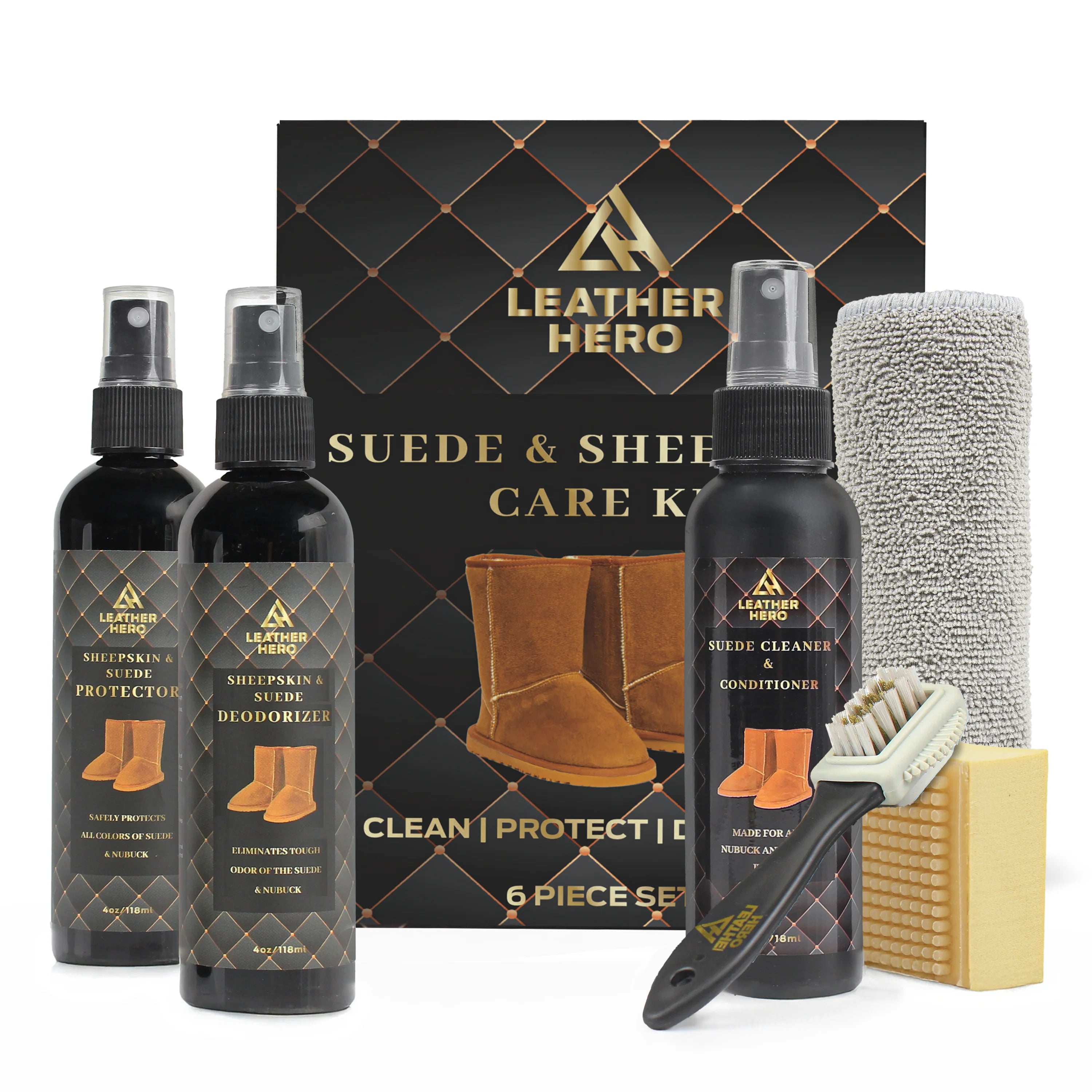 Leather Hero Suede & Nubuck Care Kit – Compatible with UGG Boots – 6-P ...
