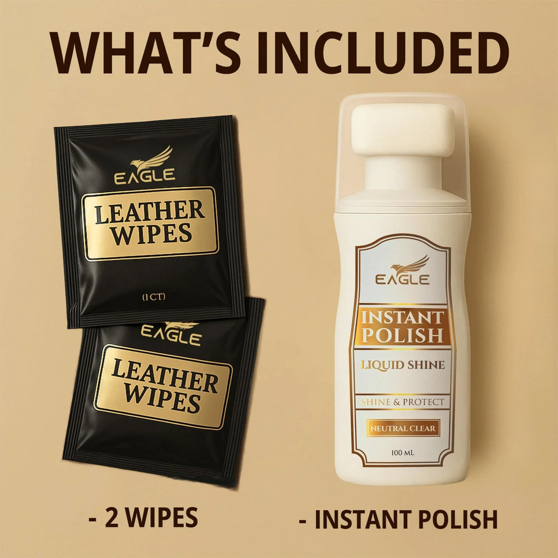 Eagle Clear Liquid Shoe Polish Instant Shine – Quick-Dry Leather Polis ...