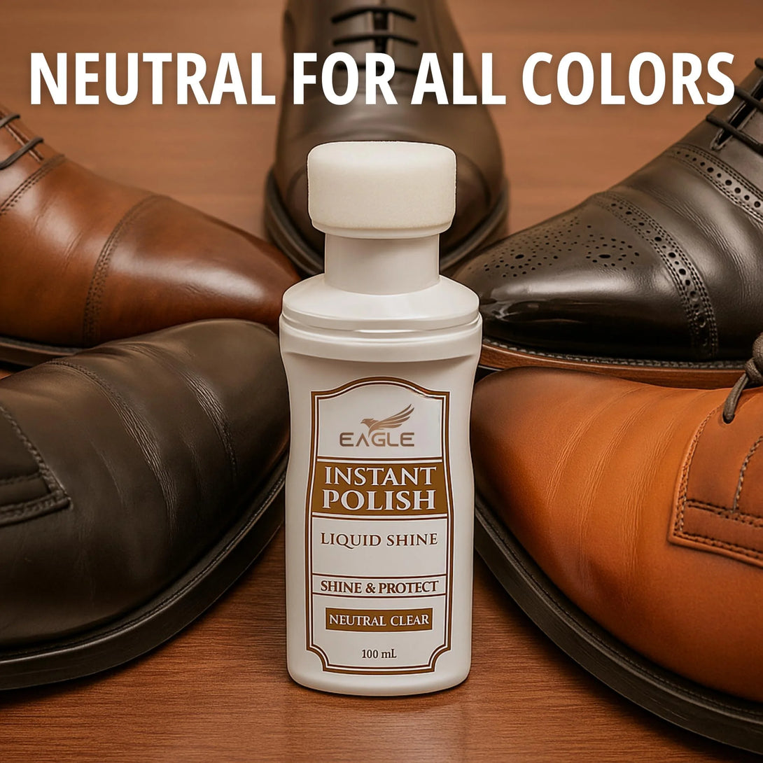 Eagle Clear Liquid Shoe Polish Instant Shine – Quick-Dry Leather Polis ...