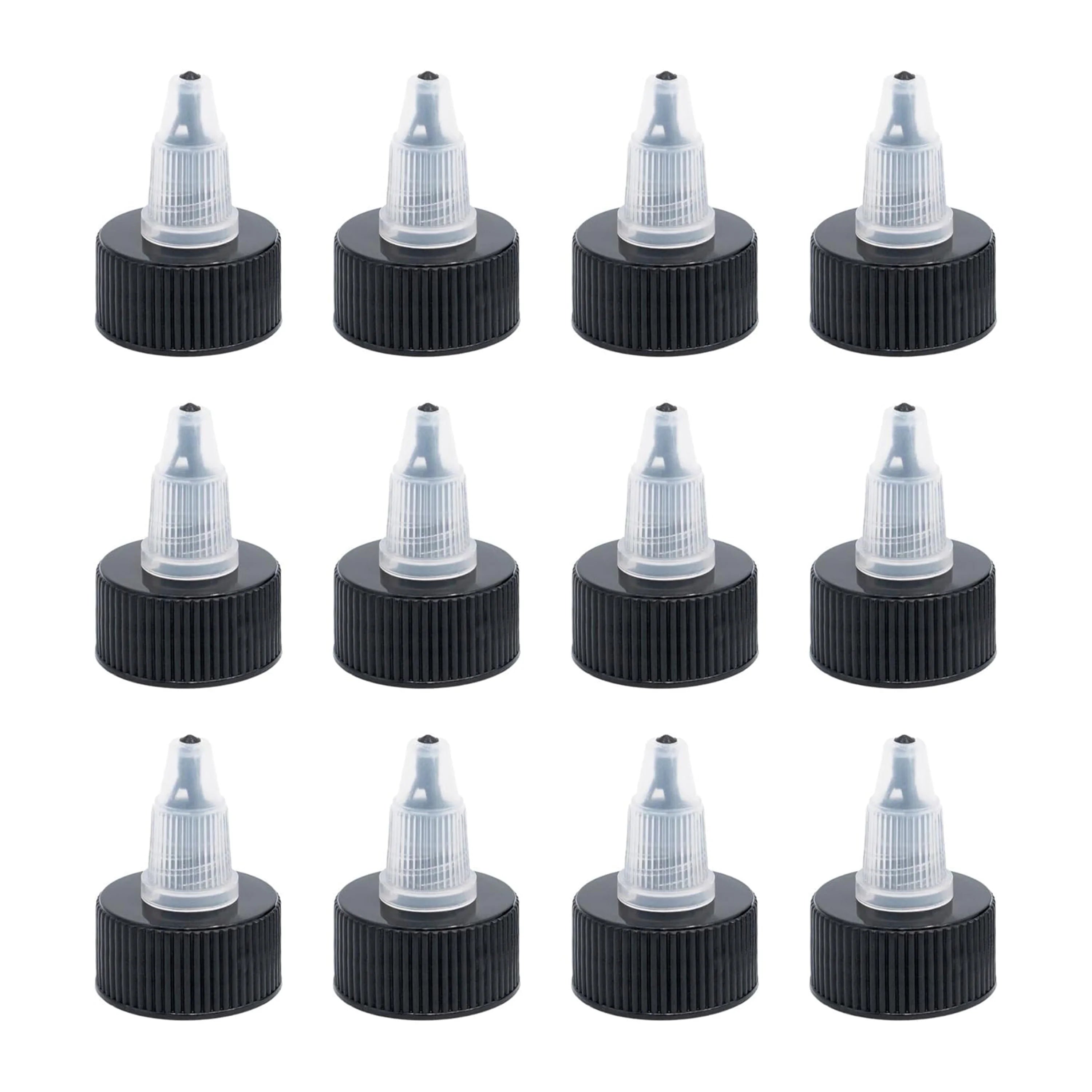 Leather Hero Black & Natural Twist Top Caps, Bottle Cap Size (24/410 ...